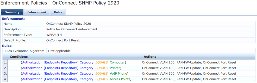 ClearPass OnConnect Configuration – Solutions Tech Lab