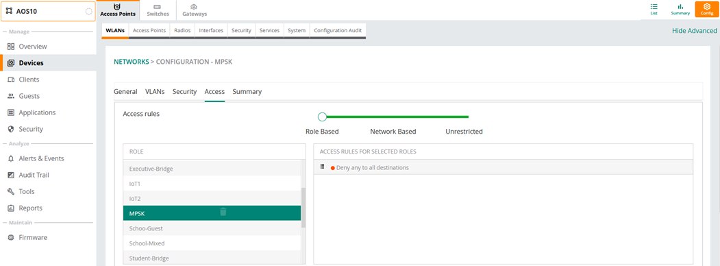 Aruba AOS10 and MPSK – Part1 (MPSK-Local) – Solutions Tech Lab